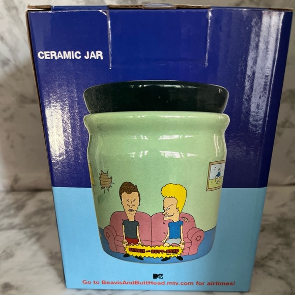 Kitchen | Beavis And Butthead Ceramic Jar 9s Cartoon Collectible ...